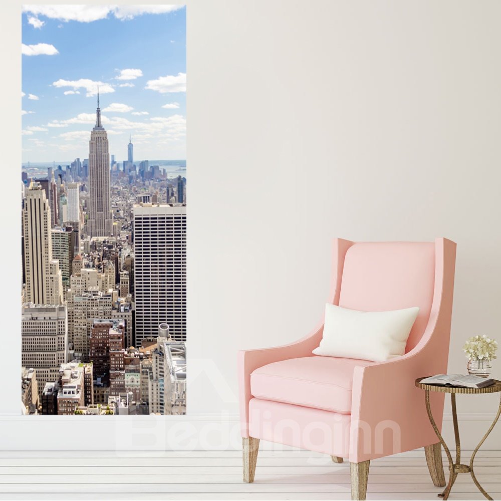 30¡Á79in Architectures and Blue Sky PVC Environmental and Waterproof 3 ...